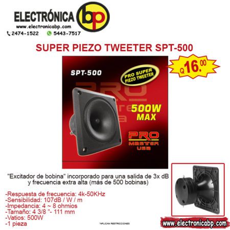 SUPER PIEZO TWEETER – Inicio – Electrónica BP
