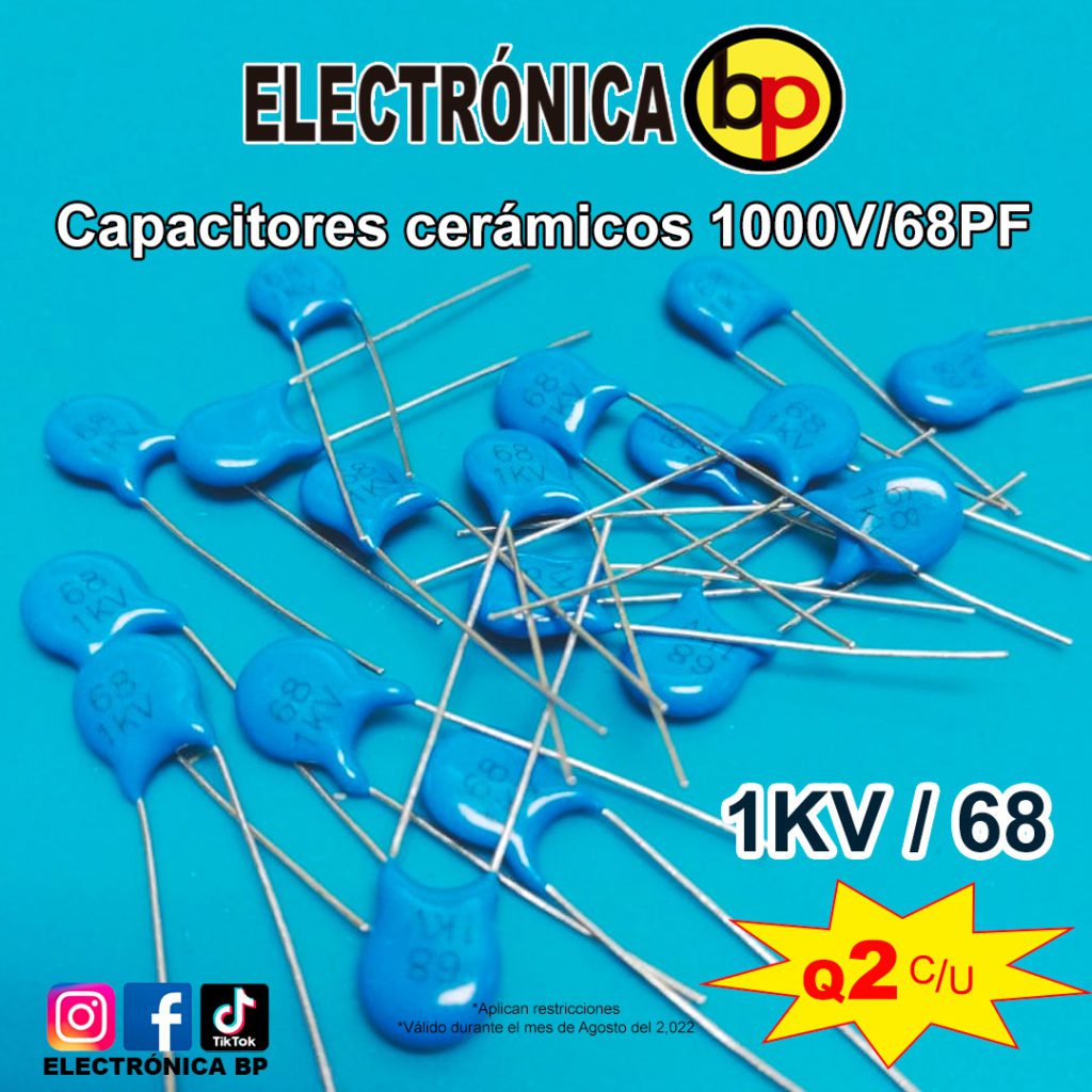 Capacitor Cerámico 1KV / 68PF – Inicio – Electrónica BP