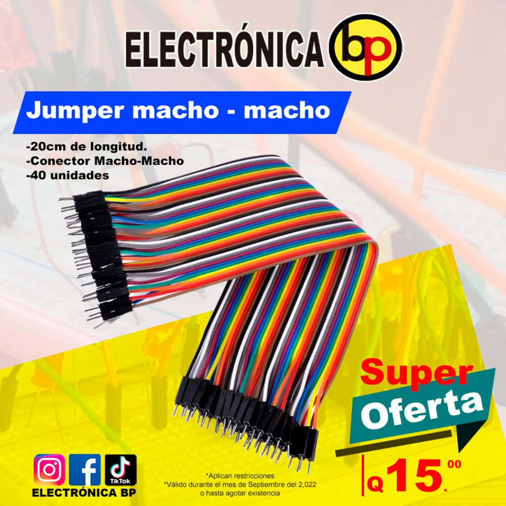 Jumper macho-macho – Inicio – Electrónica BP Jumper macho-macho – Inicio – Electrónica BP
