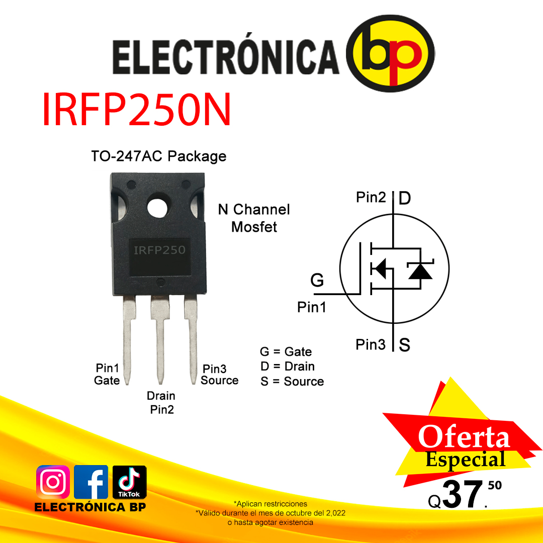 IRFP250N – Inicio – Electrónica BP